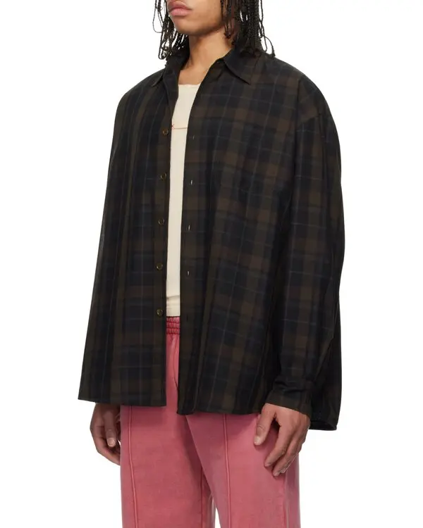 Our Legacy Borrowed Checked Shirt - Black