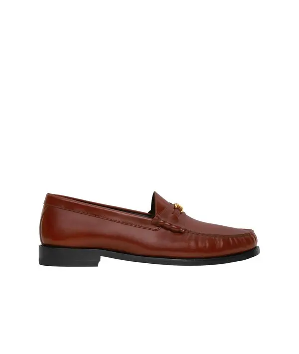 Celine Luco Triomphe Loafers In Polished Bull