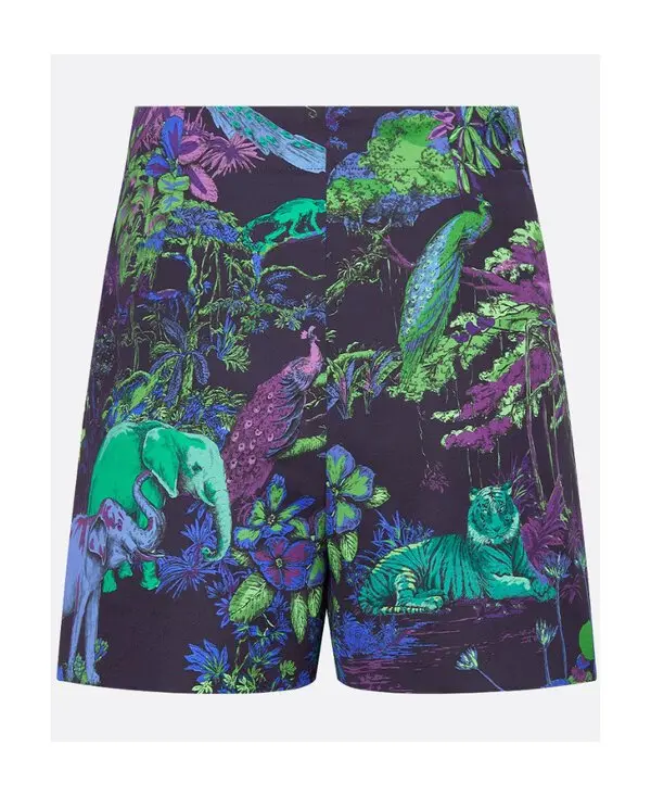 Dior High-waisted Printed Shorts - Black