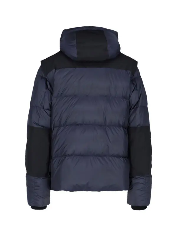 Burberry Detachable Sleeve Padded Puffer Jacket - Navy