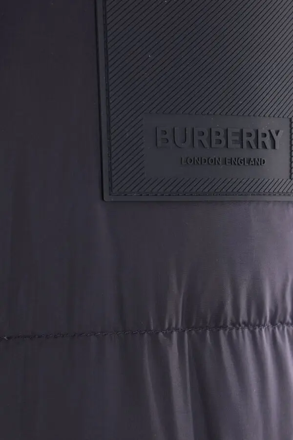 Burberry Detachable Sleeve Padded Puffer Jacket - Navy