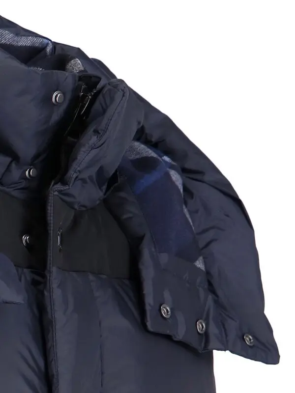 Burberry Detachable Sleeve Padded Puffer Jacket - Navy