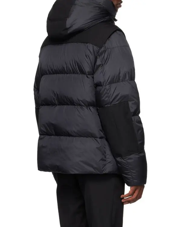 Burberry Detachable Sleeve Padded Puffer Jacket - Navy
