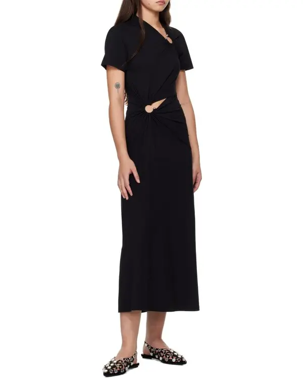 Rabanne Jersey Long Piercing Dress