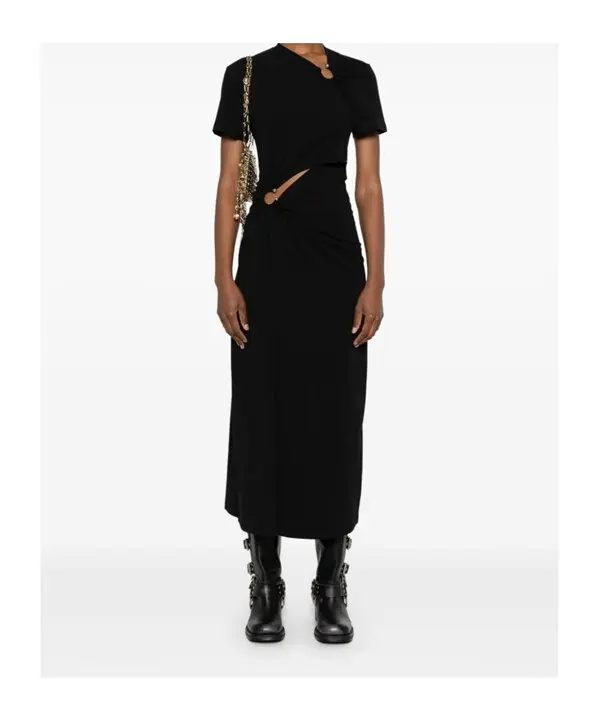 Rabanne Jersey Long Piercing Dress