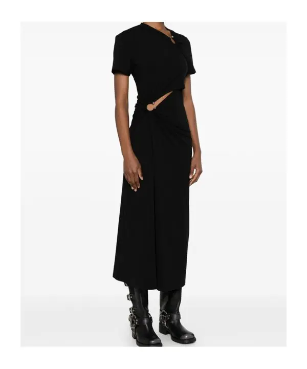 Rabanne Jersey Long Piercing Dress