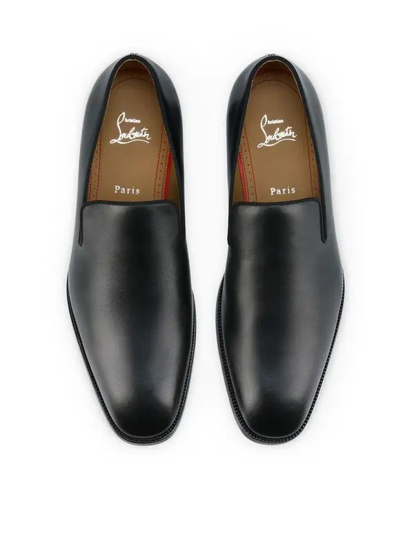 CHRISTIAN LOUBOUTIN Danny Flex Slip-on Loafers In Calf Leather - Black