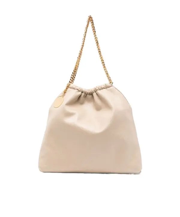 Stella McCartney Falabella Drawstring Shoulder Bag - Beige