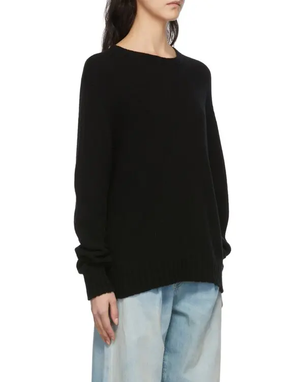 Palm Angels Logo Intarsia Knitted Jumper - Black