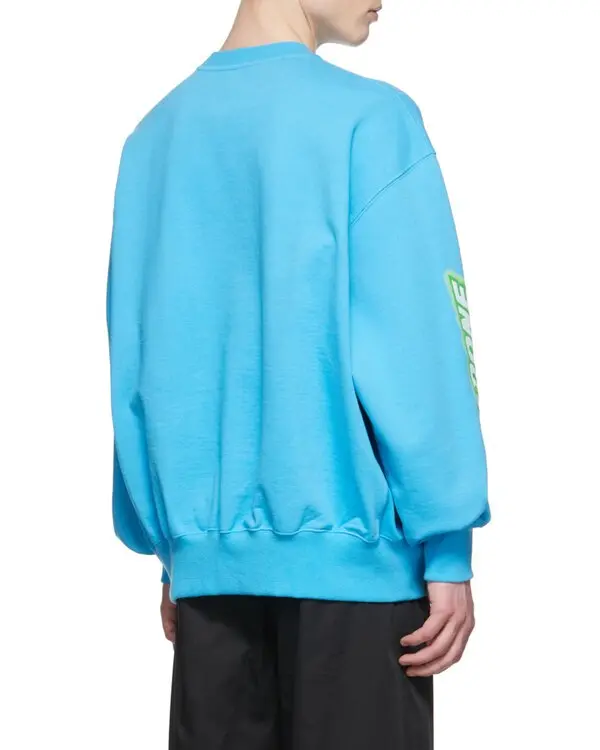 We11Done Graphic-print Cotton Sweatshirt