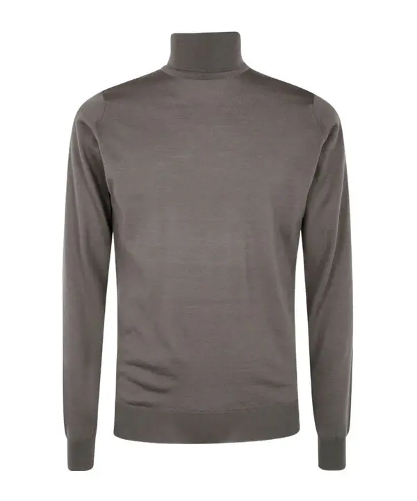 John Smedley Cherwell Turtleneck Sweater - Gray