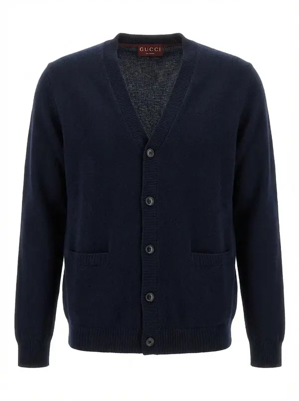 Gucci V-neck Cardigan - Black