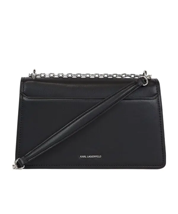 Karl Lagerfeld Ikonik Leather Shoulder Bag