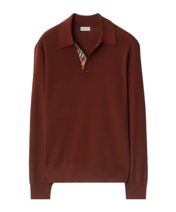 Burberry Long-sleeve Polo Shirt