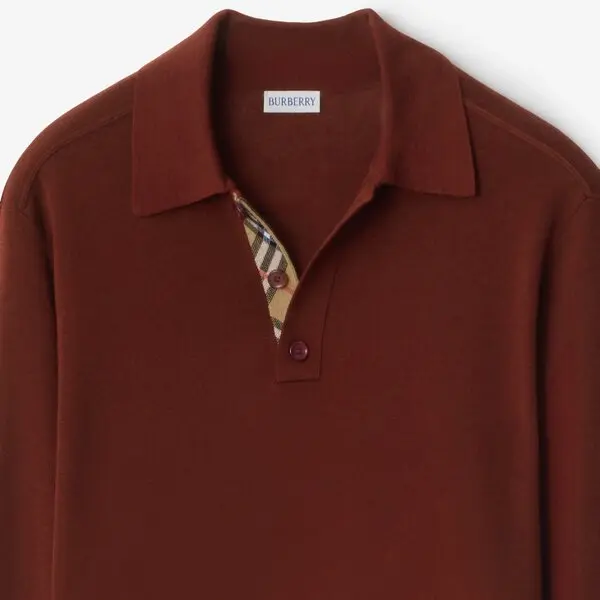 Burberry Long-sleeve Polo Shirt