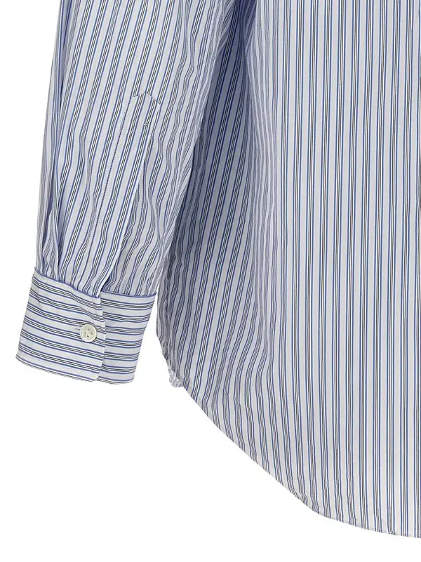 Play Comme Des Garcon Striped Shirt With Heart Patch