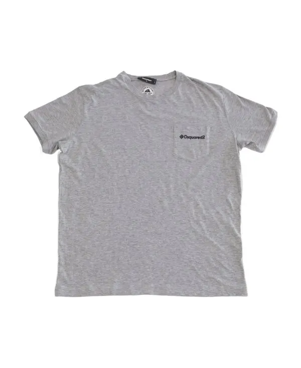 Dsquared2 Open-necked Black Shirt - Gray
