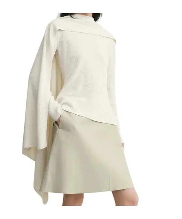 TOTEME Layered Cape Knit Jumper
