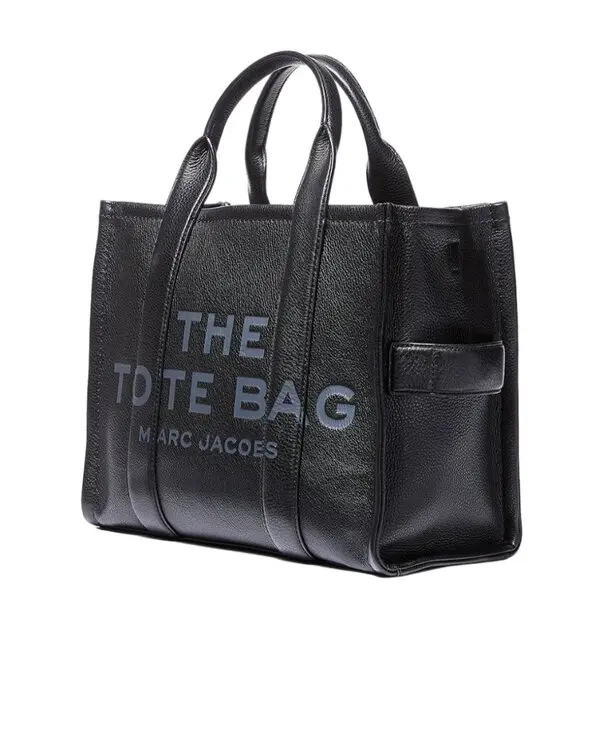 Marc Jacobs Medium The Leather Tote Bag - Black