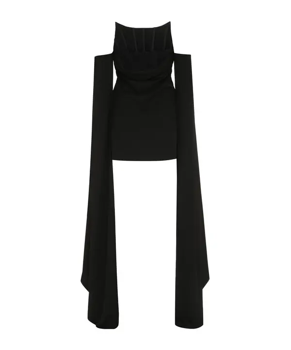 Giuseppe Di Morabito Off-the-shoulder Jersey Mini Gown