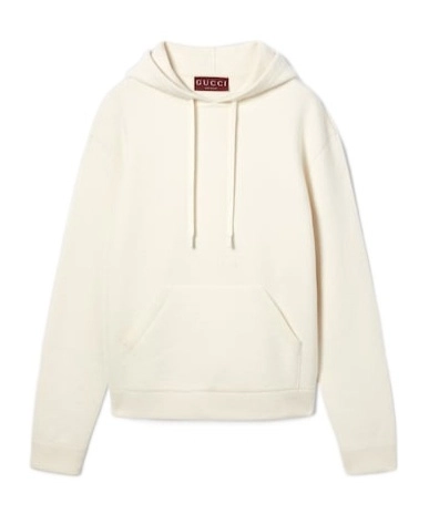 Gucci Piquet Knit Hooded Sweatshirt