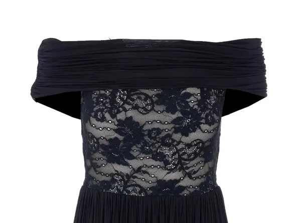 Zimmermann Off-shoulder Lace Midi Dress - Black