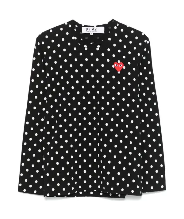 Play Comme Des Garcon Long-sleeved T-shirt - Black