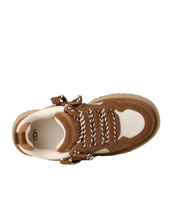 UGG Astromel Logo Debossed Lace-up Sneakers - Chestnut