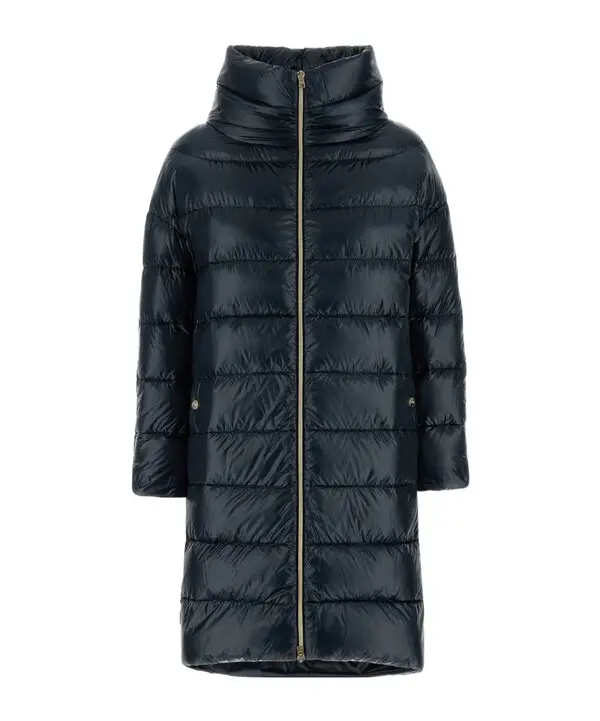 Herno Long Sleeve Down Jacket - Navy