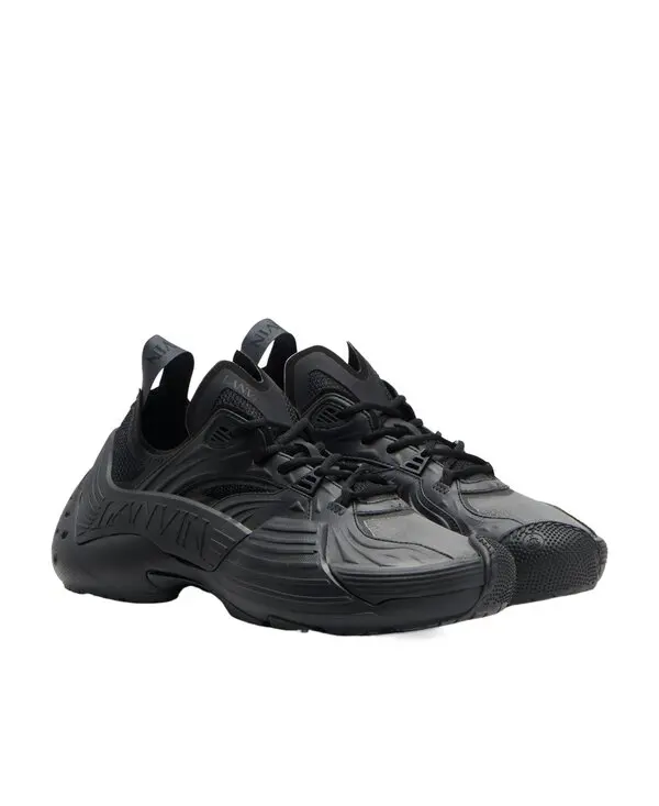LANVIN Flash-x Lace-up Sneakers - Black