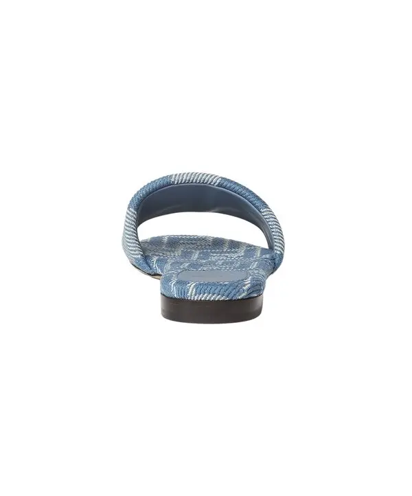 Fendi Sunshine Denim-effect Jacquard Slides