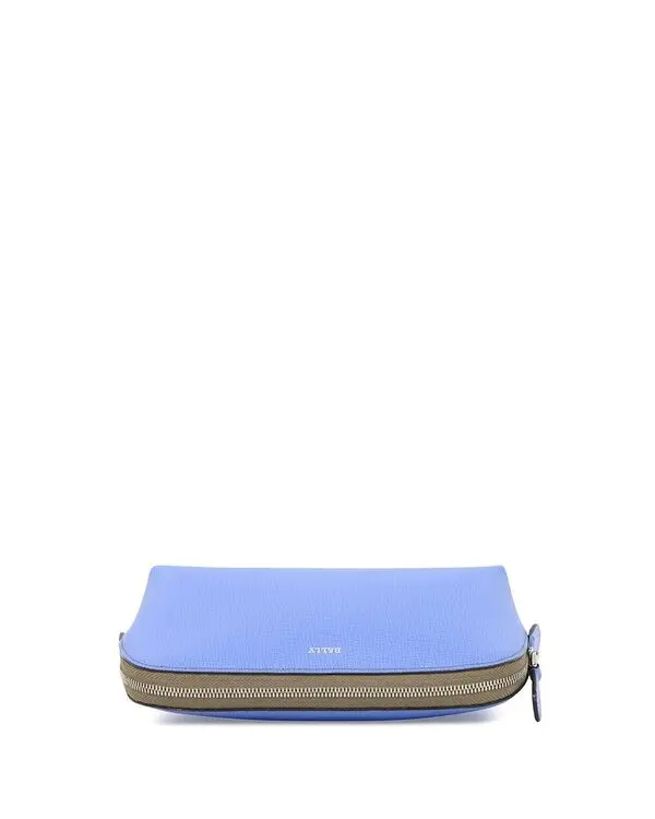 Bally Wrap Zipper Wallet - Blue