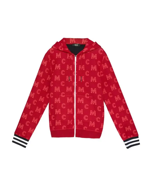 Mcm Logo Hooded Casual Jacket