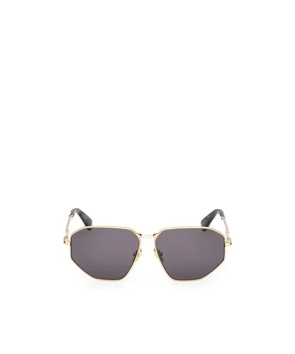 Max Mara Geometric-frame Sunglasses - Gray
