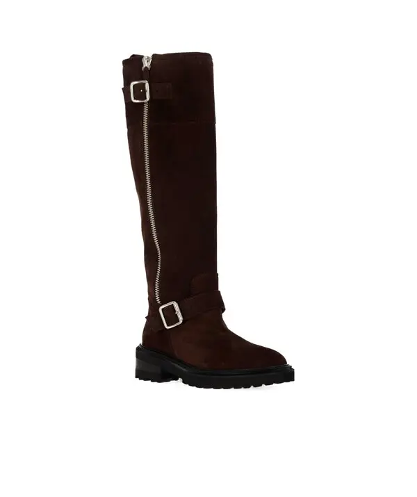 VIA ROMA 15 Buckled Zip Boots