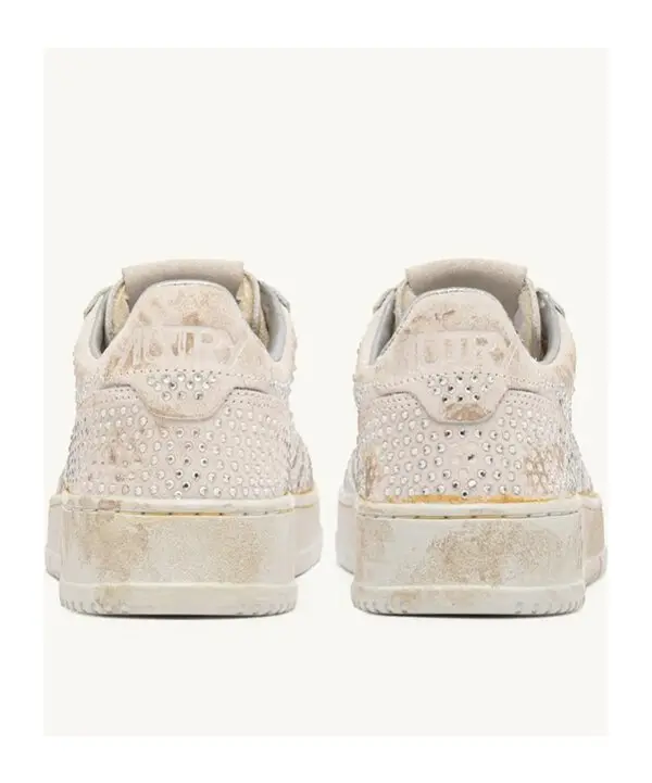 AUTRY Rose Medalist Low Sneakers With Embellishments - Nude