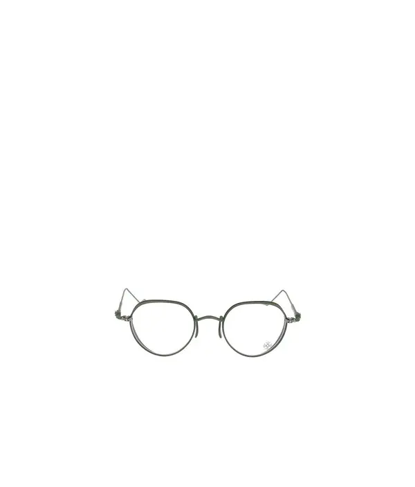 Chrome Hearts Logo Flat Mirror Eyeglasses - White