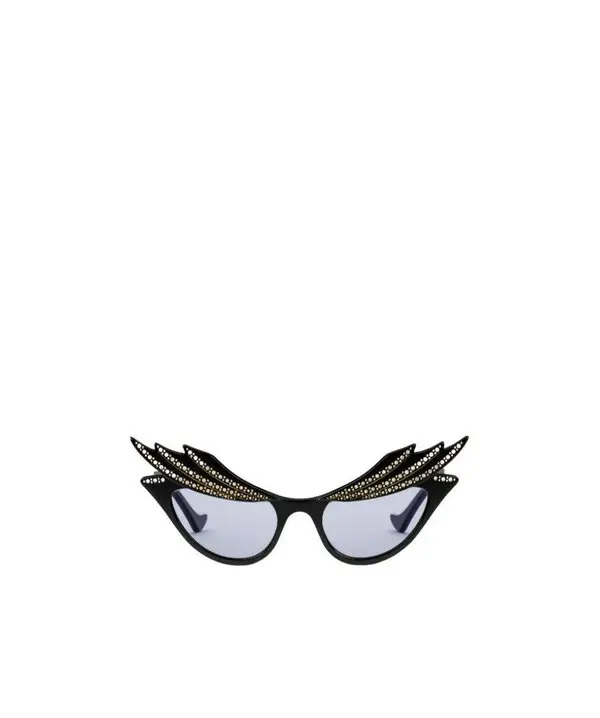 Gucci Embellished Cat-eye Frame Sunglasses - Black