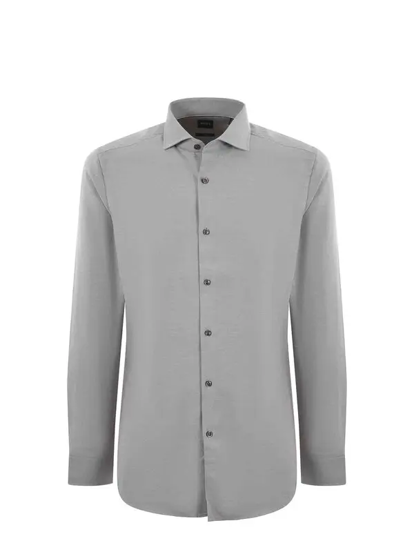 Hugo Boss Long-sleeved Buttoned Shirt - Gray