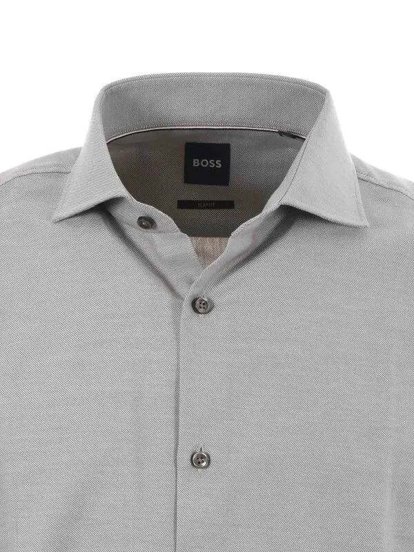Hugo Boss Long-sleeved Buttoned Shirt - Gray