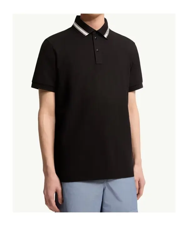 Moncler Logo-trim Polo Shirt