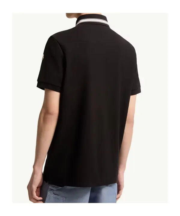 Moncler Logo-trim Polo Shirt