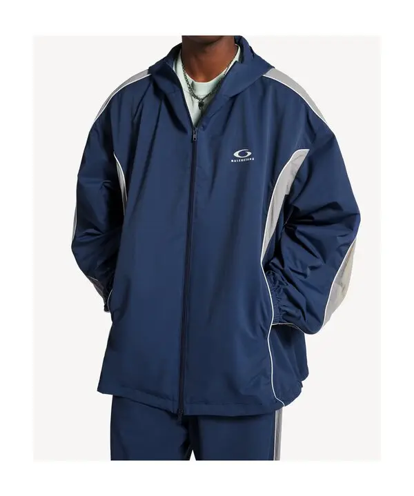 Balenciaga Technical Track Hooded Jacket - Multi-color