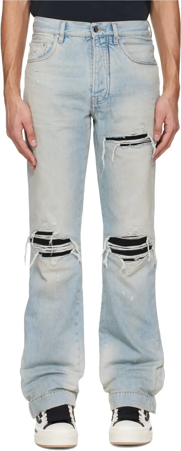 Amiri Distressed-effect Flared Jeans