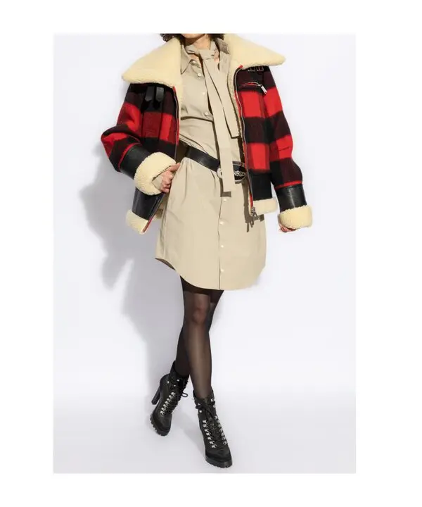 Dsquared2 Belted Waist Buttoned Shirt Dress