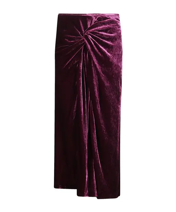 Dries Van Noten Midi Draped Skirt - Black