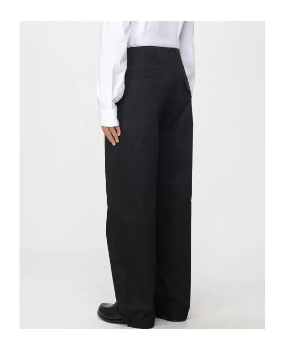 Gucci Web Detailed Twill Pants - Black