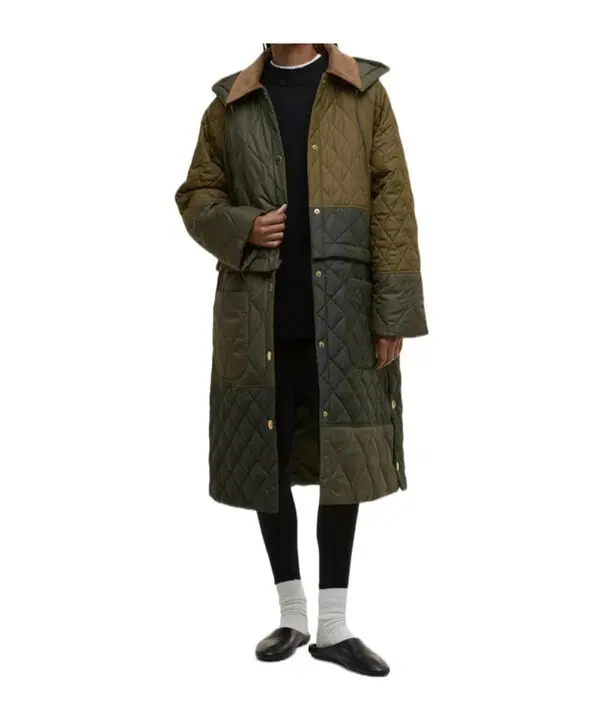 Barbour Cookston Quilted Single-breasted Coat - Green