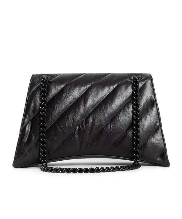 Balenciaga Crush Chain Medium Shoulder Bag - Black