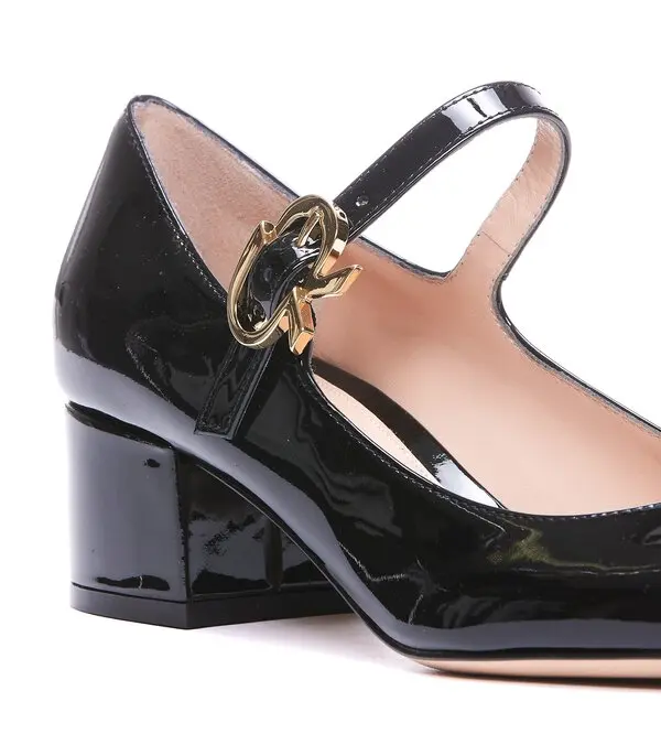 GIANVITO ROSSI Ribbon Round-toe Pumps